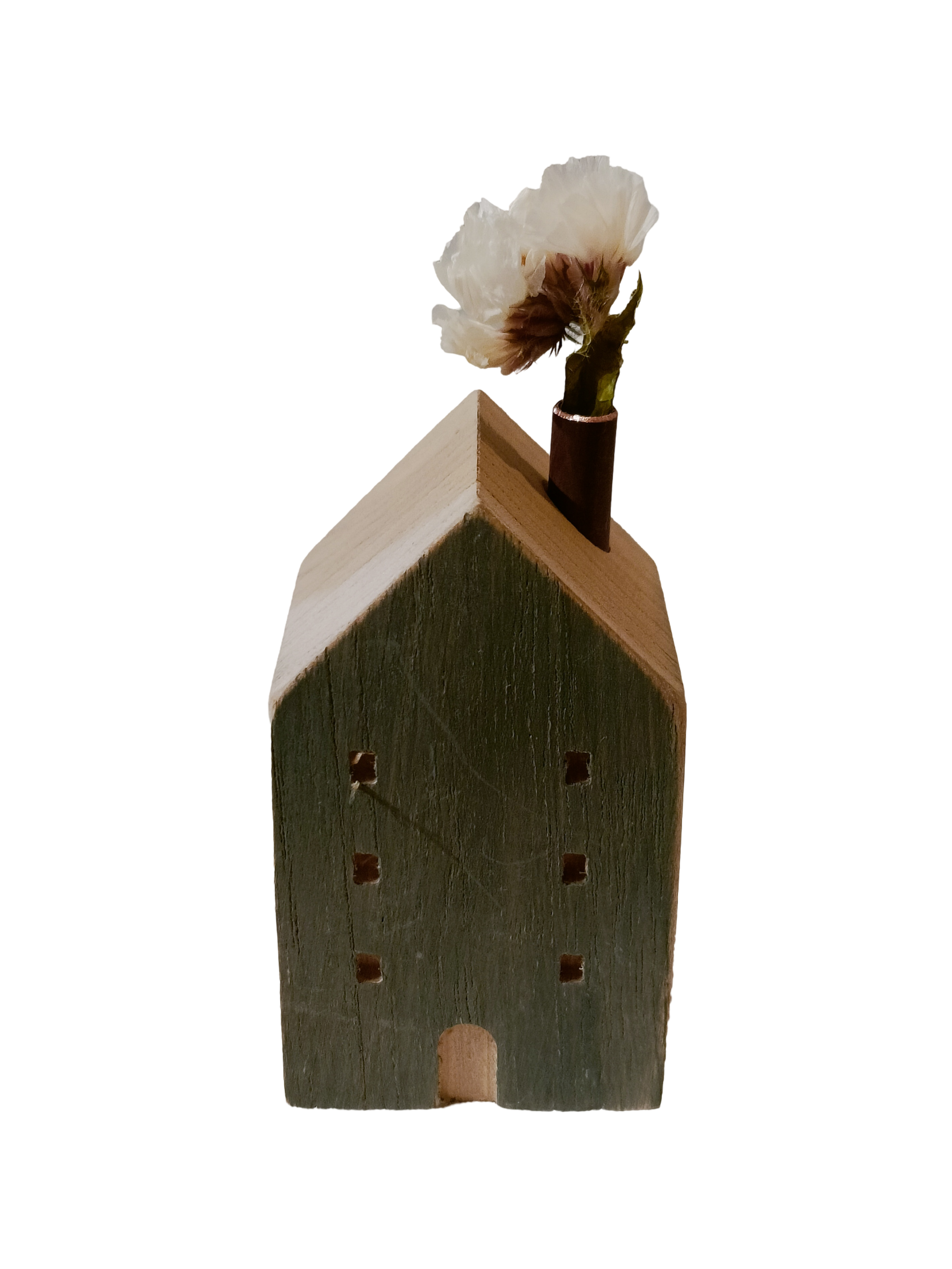 Mini House Decor Design 2 - Black (Teak Wood) | Ferns & Philo